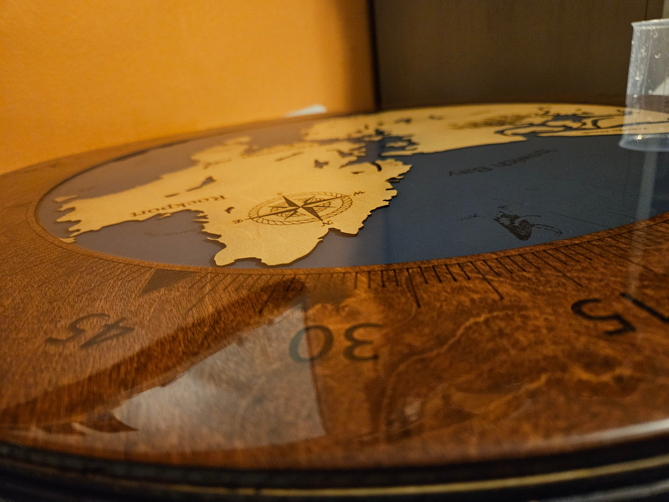 Epoxy Resin Map Lazy Susan – The Artful Carver